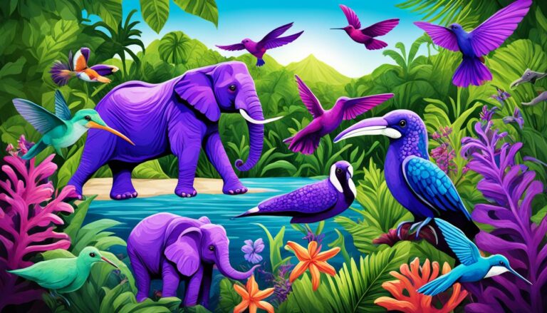 Discover Rare Purple Animals in Nature