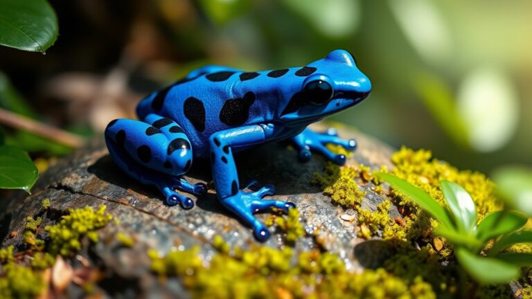 Blue Poison Dart Frog: Bright Warning Colors - A Place for Animals